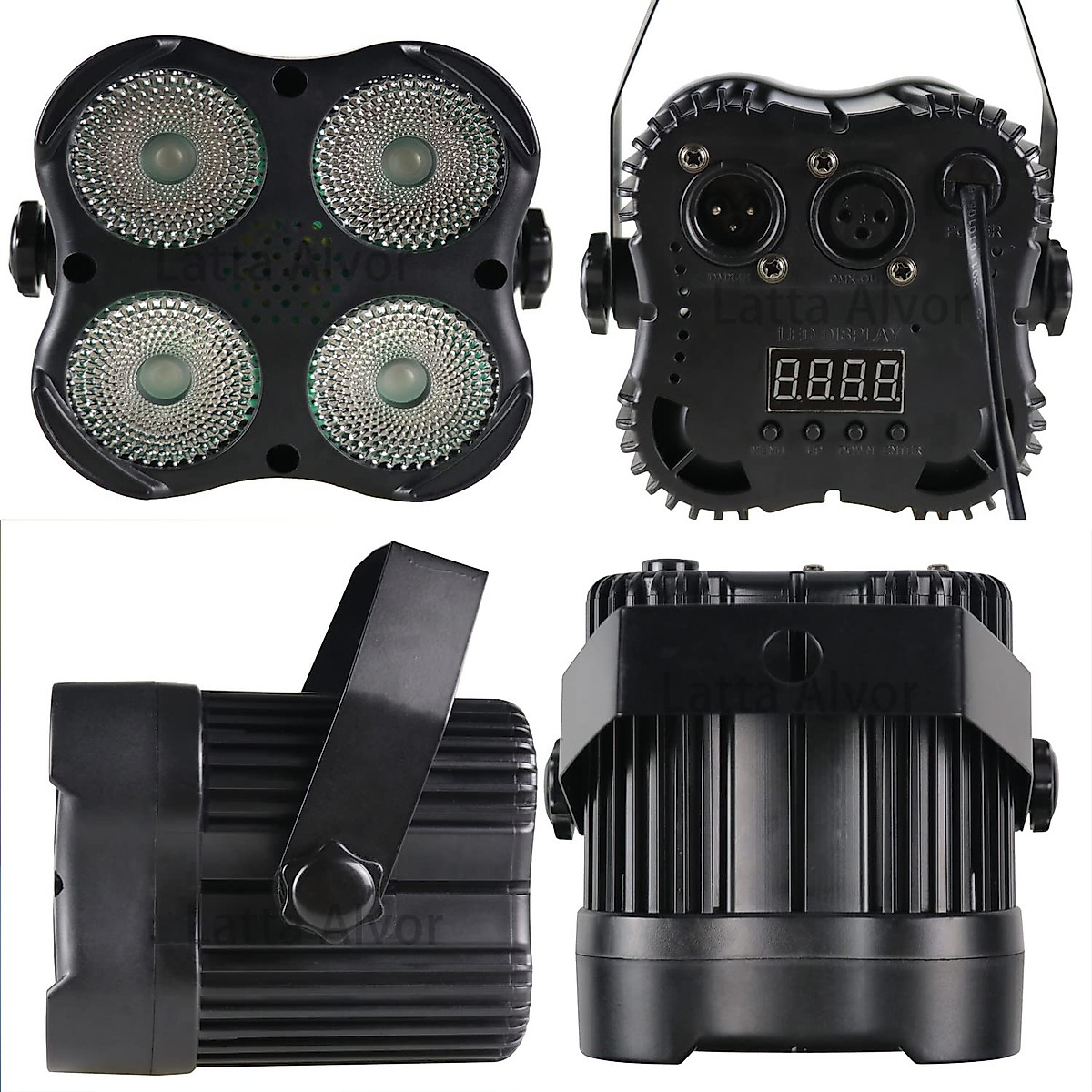 Latta Alvor Stage Par Lights DJ Disco KTV LED Mini DJ Wash Light with Remote Sound Activated Par Light for Wedding Christmas Bar Birthday Party Stage Show