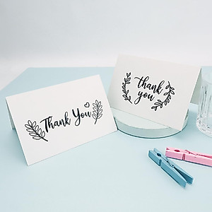 Thank You Cards with Envelopes, 20 Pack Thank You Cards Bulk, 4x6 Inch Blank Wedding Teacher Thank You Cards, Thank You Notes for Business, Baby Shower, Graduation, Birthday, Bridal Shower, Funeral