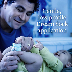 Owlet Dream Sock - Smart Baby Monitor - Foot Sensor to Track Heartbeat and Oxygen O2 Levels in Infants and Babies - Notifications for Night Wakings, Movement and Sleep State - Bedtime Blue + Mint