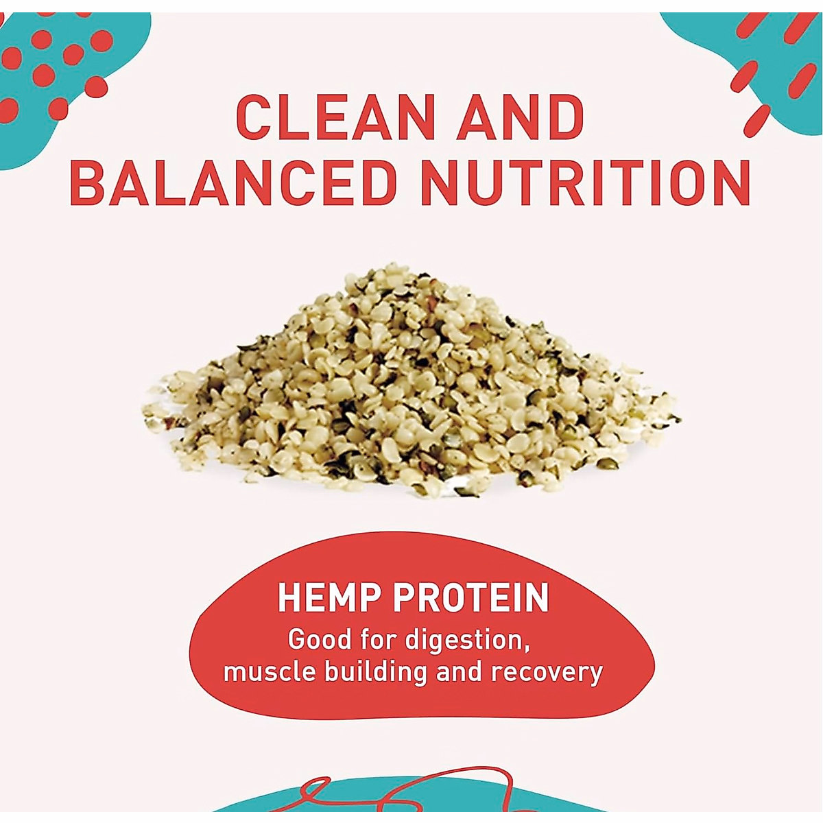 hemplete Organic Hemp Heart Unflavored Vegan Protein Powder, Plant-Based for Balanced Nutrition, All-Natural, 1 Ingredient, No Artificial Ingredients, Easy to Digest & Mix (10oz)