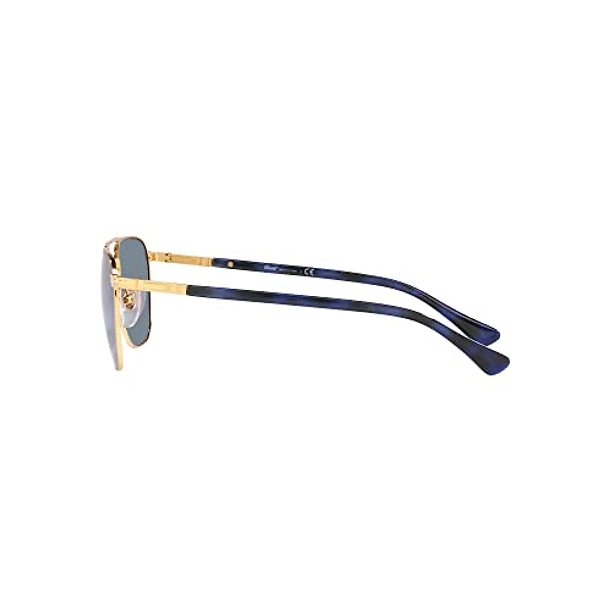 Persol PO2494S Square Sunglasses, Gold/Light Blue, 55 mm