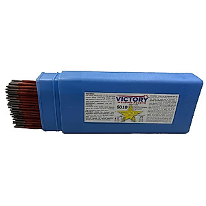 STARTECHWELD 6010 Welding Rod 1/8", E6010 Stick Welding Electrodes 10Lbs with Smooth Stable Arc E6010 1/8" (1/8" 10 Pound Box)