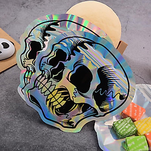 40 Pcs Halloween Treat Bags,Halloween Ziploc Bags Goodie Bags Trick or Treat bags for Kids, Halloween Plastic Candy Goody Gift Bags for Halloween Party Decorations Supplies Favors