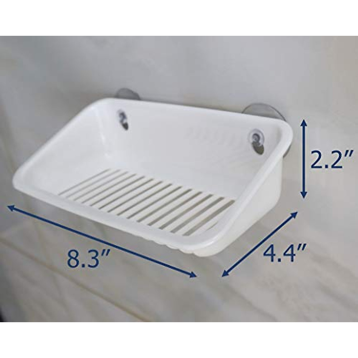 EIKS Storage Basket Organizer Shelf with Suction Cup for Bedroom Office Laundry Room