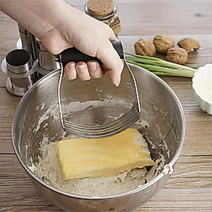 Manual 5 Blades Professional Butter Dough Blender Durable Chef Confection Baking Tools Pastry Cutter Stainless Steel Flour Mixer