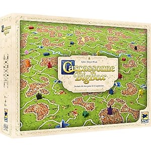 Carcassonne Board Game Big Box (2022 Edition) - Complete Base Game and 11 Expansions for Ultimate Variety! Medieval Strategy Game for Kids and Adults, Ages 7+, 2-6 Players, Made by Z-Man Games