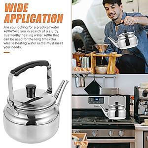 Housoutil Teapot Warmer 1L Tea Kettle Stovetop, Stainless Steel Hot Water Tea Pot Boiling Water Kettle, Camping Tea Kettle for Stove Top Hot Water Kettle