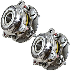 TRQ Front Wheel Bearing & Hub Assembly Pair for Toyota Pickup Truck SUV