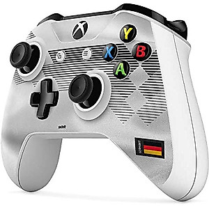 Skinit Decal Gaming Skin Compatible with Xbox One S Controller - Originally Designed Germany Soccer Flag Design