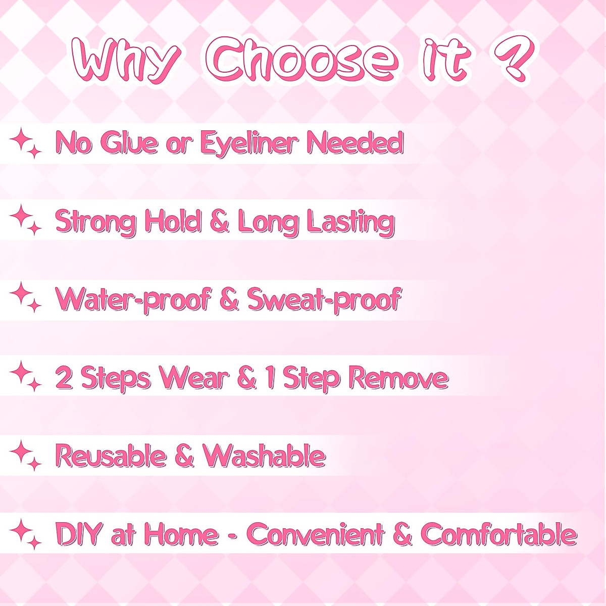 Self Adhesive Eyelashes Lash Clusters DIY Eyelash Extensions 48pcs Self Adhesive Individual Lash Extensions CD Curl Eyelash Clusters Lashes