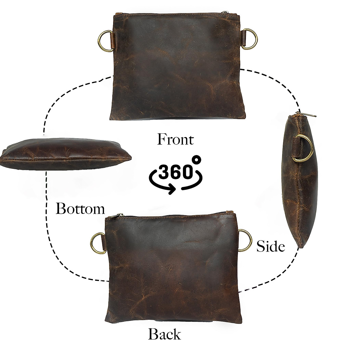 Satchel And Fable Leather Small Crossbody Bag for Women Designer Cell Phone Bag Wallet Purses Adjustable Strap Handbag for Ladies