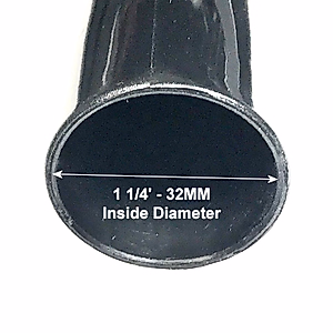 MP Maresh Products Vacuum Brush Attachment Compatible with Central Vac - Horse Hair Bristles for Thorough Cleaning, Bare Floor or Wall Brush, Replacement Part for Central Vac - 12" with Wheels (Black)