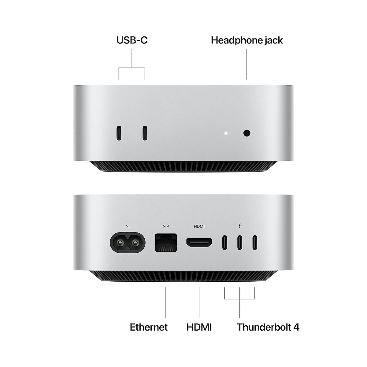 Apple 2024 Mac Mini Desktop Computer with M4 chip with 10‑core CPU and 10‑core GPU: Built for Apple Intelligence, 16GB Unified Memory, 256GB SSD Storage, Gigabit Ethernet. Works with iPhone/iPad