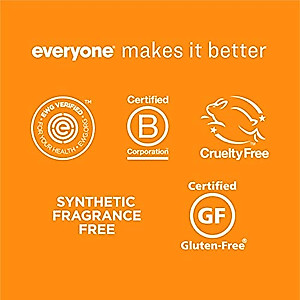 Everyone 3-in-1 Kids Soap, Body Wash, Bubble Bath, Shampoo, 32 Ounce (Pack of 2), Orange Squeeze, Coconut Cleanser with Organic Plant Extracts and Pure Essential Oils (Packaging May Vary)