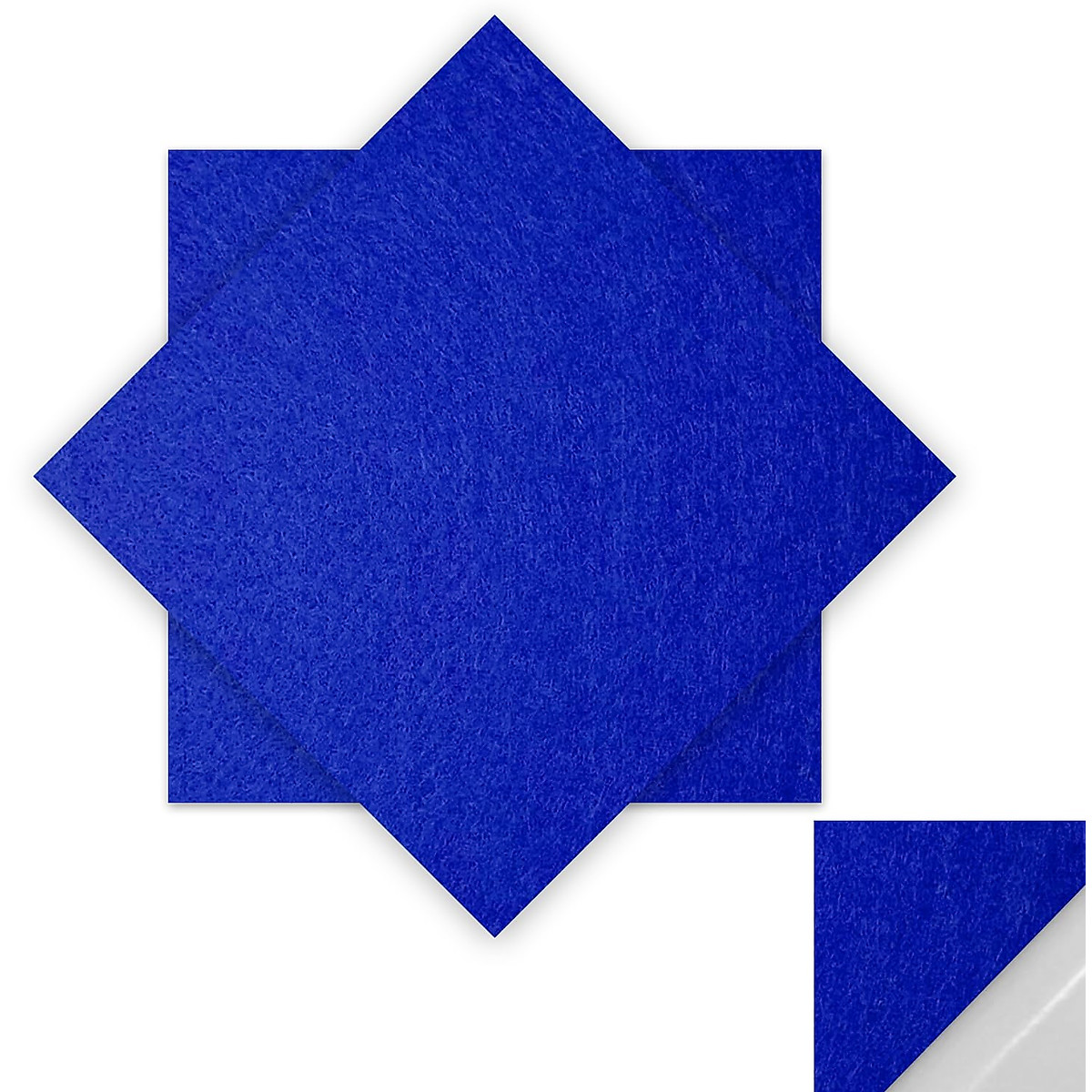 YHOLSDAS 12" x 12" Self-Adhesive Felt Fabric Sheets for Crafts, 1mm Thick, Felt Fabric Sheets for DIY Sewing Craft, Non-Woven Felt Fabric for Sewing Patchwork Material, 2pcs (Dark Blue)