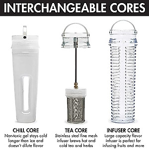 Primula Beverage System – Includes Fruit, Tea Infusion Chill Core, 2.9 quart, Red