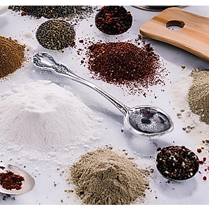 APOLEEA Hypoallergenic 925 Sterling Silver Small Salt Spoon - Premium Quality 2.2" Polished Round Bowl Mustard Spoon - Beautiful Designed Handle - Gift for Culinary Enthusiasts