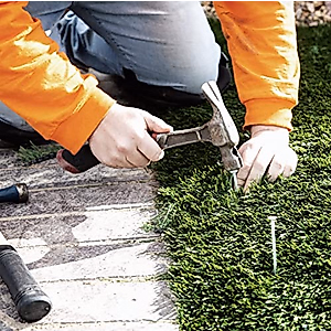 USA Made (150 Pack) Synthetic Grass Landscape, 5.5" Turf Nails/Stakes, 5 lbs Galvanized Boxed Spikes for Securing Artificial Turf & No Dig Edging Products Approximately 150 Nails