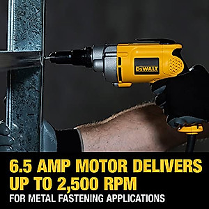 DEWALT Drywall Screw Gun, 6.5-Amp (DW268) , 0.25