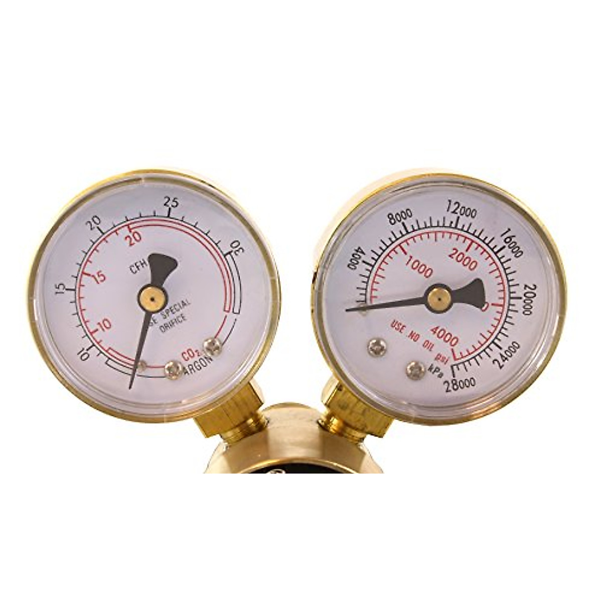 Industrial Argon Regulator/Flowmeter Gauges for MIG and TIG Welders + 5 Feet Hose - SÜA