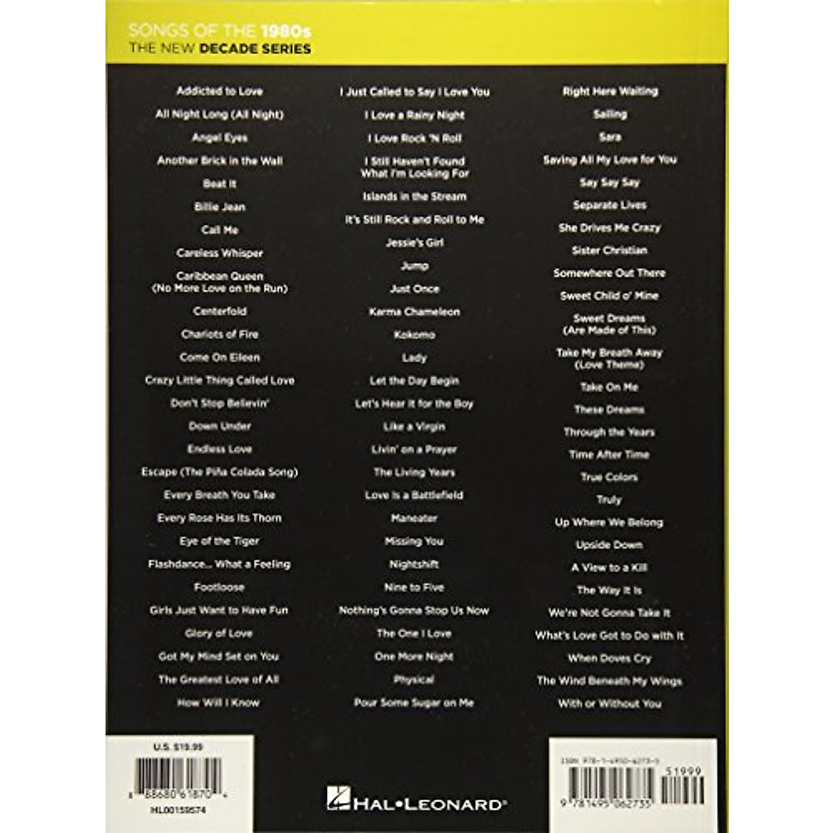 Songs of the 1980s - The New Decade Series: E-Z Play Today Volume 368 (E-z Play Today: The New Decade, 368)