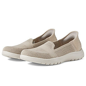 Skechers On-The-Go Flex - Serene Hands Free Slip-Ins Taupe 8 B (M)