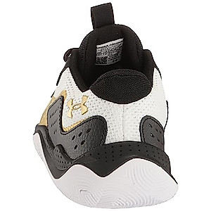 Under Armour Unisex Pre School Jet '23, (100) White/Black/Metallic Gold, 2, US