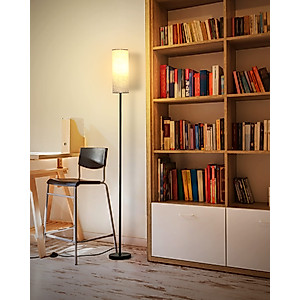 Lightess RGBWW Smart LED Floor Lamp for Living Room, Dimmable Floor Lamp Modern 67" Tall Standing Lamp for Bedroom, Remote & WiFi APP Control, 2700K-6500K Minimalist Floor Lamp RGB Bulb Included