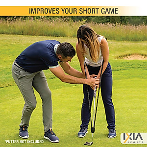 IXIA Sports - True Pendulum Motion (TPM) - Golf Putting Training Aid - Universal Tool for Adults, Kids, Juniors, Men, Women, Gift, Putter, Golf Channel School of Golf, Attaches to Any Putter Shaft