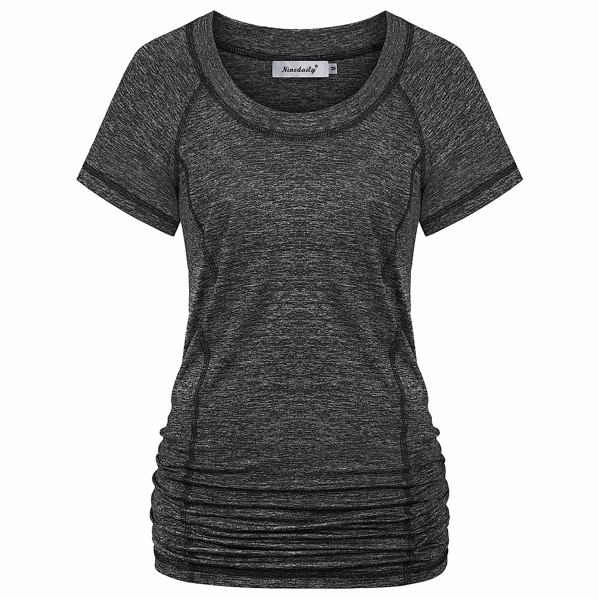 Ninedaily Running Tops for Women,Petite Size Performance Round Neck Open Back Kayaking Tennis Golf Football Team Uniform Camping Cycling Underwear Surfing Shirts Black Size Small