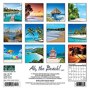 Ah The Beach! 2021 Mini Wall Calendar