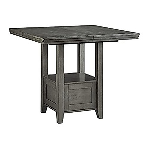 Signature Design by Ashley Hallanden Counter Height Dining Extension Table, 0, Gray