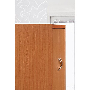 Hodedah 4 Door Kitchen Pantry with Four Shelves, Cherry