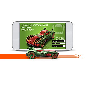 Hot Wheels id Vehicle Howlin' Heat Embedded NFC Chip Uniquely Identifiable 1:64 Scale Ages 8 and Older​