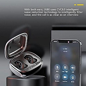 Jkapagzy Wireless Ear Clip Bone Conduction Headphones,Open Ear Headphones Wireless Bluetooth,Bone Conduction Headphones Bluetooth Earphones for Running, Sports, Cycling, Driving