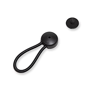 Stayput 6 5/8" Standard Size Black Shock Cord & Fastener for Boat Canvas, 10 Pack Cord Length is 6 5/8" End to End, Sturdy and Easy to Install with no Special Tools