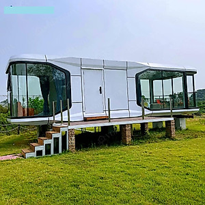 Smart Home EcoHaven: Bamboo Charcoal Fiberboard Wall, Waterproof Composite Wood Floor - Weatherproof Living: Perfect for Every Climate and Fully Automatic Living (11.5m x 3.3m x 3.3m)