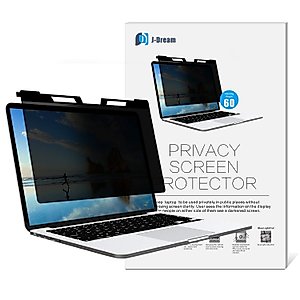 J J-Dream Hanging 14 Inch Privacy Screen for Laptop for Widescreen Laptop - Anti Glare - Blue Light Filter - Anti-Scratch Protector (16:9 Aspect ratio)