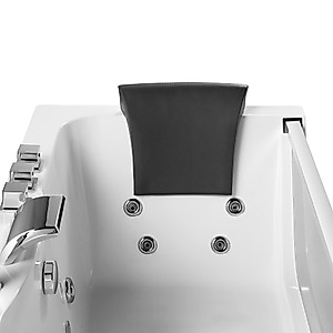 Empava Acrylic Whirlpool Bathtub Hydro-massage Soaking SPA Chromatherapy Jets Tub 59JT408