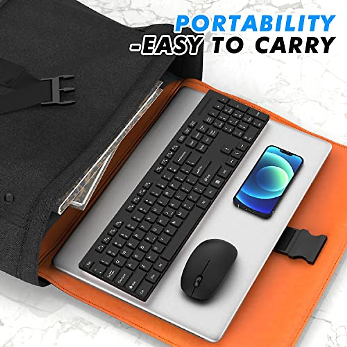 Wireless Keyboard and Mouse Combo, Btios Slim Quick Lag-Free 2.4GHz Cordless Full Size Computer Keyboard and Mouse Responsive Plug & Play for Windows, PC/Desktops/Computer/Laptops