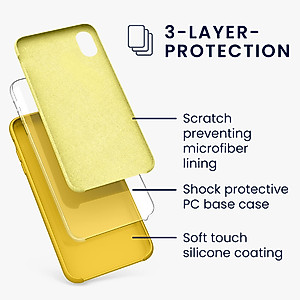 kwmobile Case Compatible with Apple iPhone XR Case - TPU Silicone Phone Cover with Soft Finish - Honey Yellow