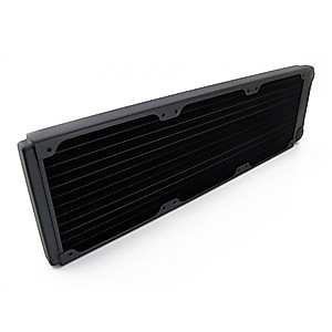 XSPC TX360 Ultra Thin Radiator, 120mm x 3, Triple Fan, Black