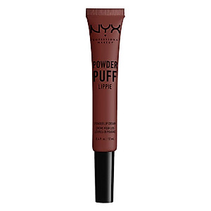 NYX PROFESSIONAL MAKEUP Powder Puff Lippie Lip Cream, Liquid Lipstick - Cool Intentions (Light Brown With Pink Undertones)