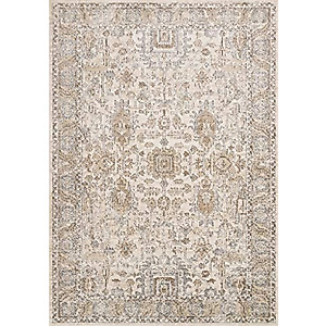 Loloi II Teagan Collection TEA-03 Ivory/Sand, Traditional 7'-11" x 10'-6" Area Rug