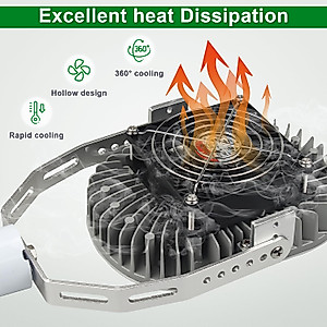 OSTEK 120W LED Shoebox Retrofit Kits, E39 Mogul Base 5000K Shoebox Retrofit Lights Replacement for High Bay, Area Parking Lot, Street, Wall Pack Light.UL & DLC Premium (120)