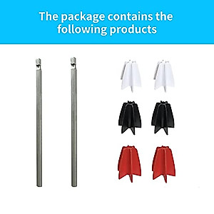 YeeBeny 6 Pcs Epoxy Mixer Attachment for Drill, 6 Reusable Multipurpose Bidirectional Paint Stirrer, Helix Mixer for Resin, Silicone Gallon Mixing Tools, Paint Mixer for Drill(6 paddles and 2 sticks）