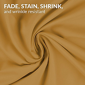 Mellanni Pillow Cases - Luxury, Extra Soft, Cooling Pillow Covers - 2 PC Iconic Collection Pillowcases - Envelope Closure (King 20" x 40", Gold)