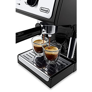 De'Longhi A-3220-RMB Espresso Cappuccino Maker Manual Frother, 9.6 x 7.2 x 11.9, Black