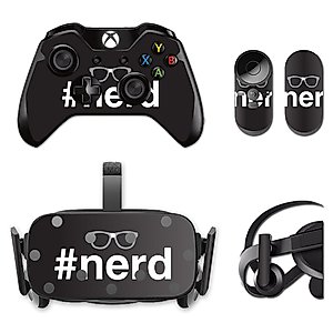 MightySkins Skin Compatible with Oculus Rift CV1 – Nerd | Protective, Durable, and Unique Vinyl Decal wrap Cover | Easy to Apply, Remove, and Change Styles | Made in The USA
