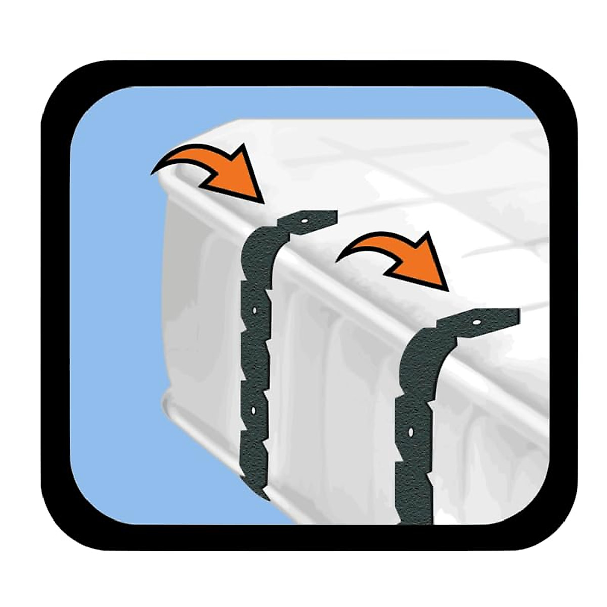 Dr. Handy's Linen Gripper, Charcoal Grey, 0.25x15.5x1.5